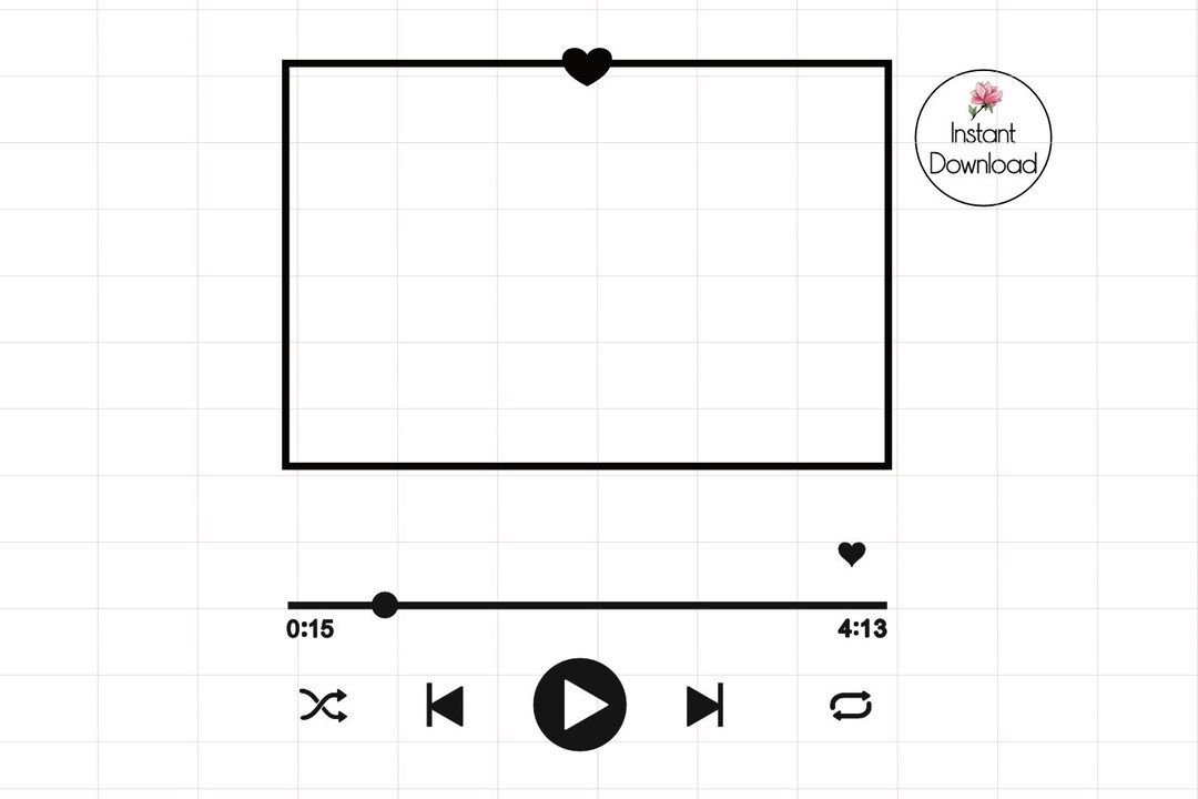 Music Player SVG, Acrylic Song Art SVG, Play & Pause Buttons - Etsy