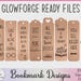 Bookmark SVG for Glowforge, Laser Ready SVG Designs - Etsy