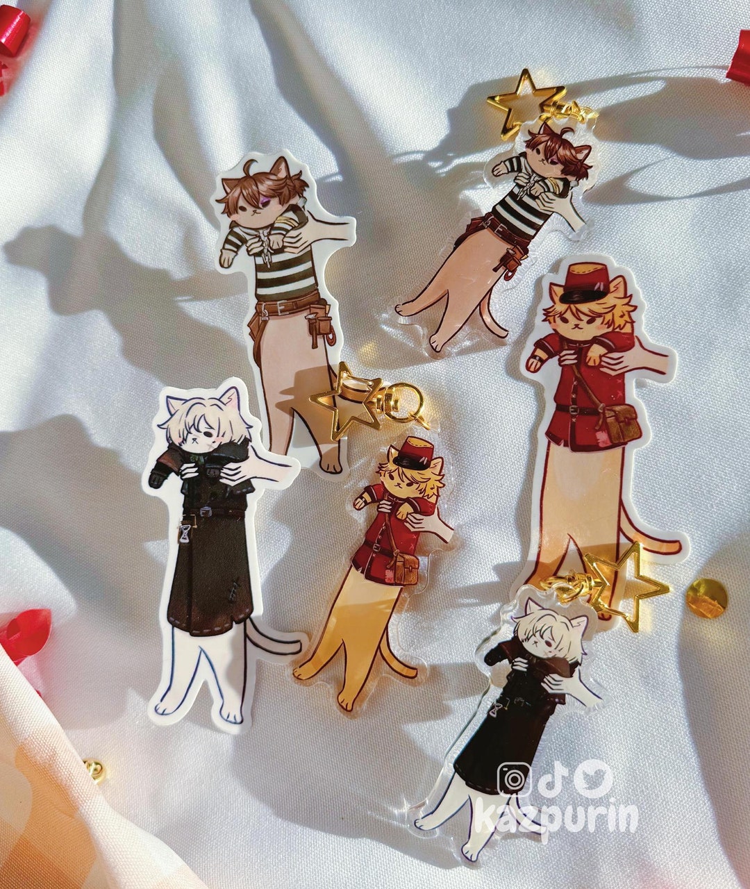 Identity V IDV Long Cat Charms / Stickers - Etsy