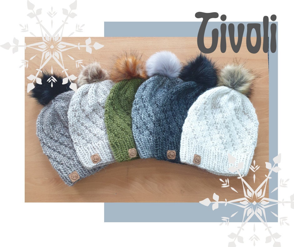 NEW EASY Knitting Pattern Chunky Tivoli Beanie Knit Pattern Scandi Knit ...