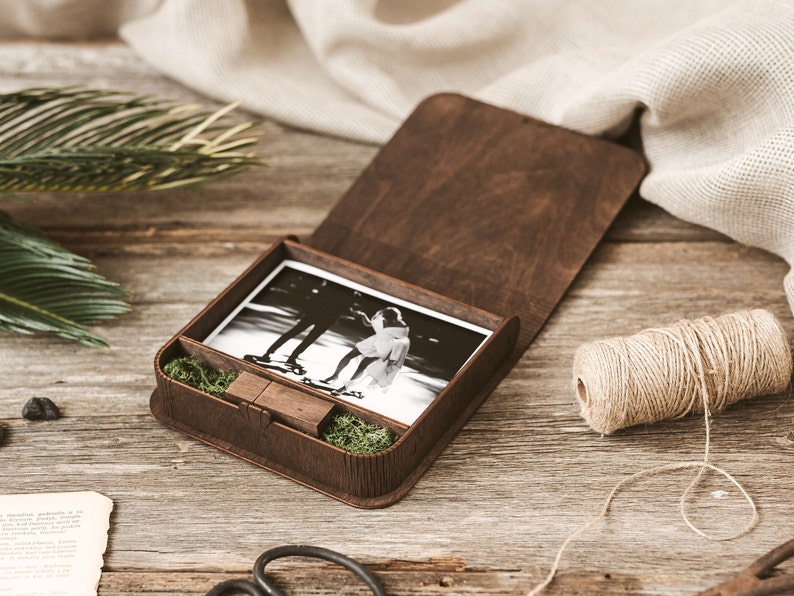 Classic Photo Box for 10x15cm 4x6 Pictures. Walnut Color - Etsy