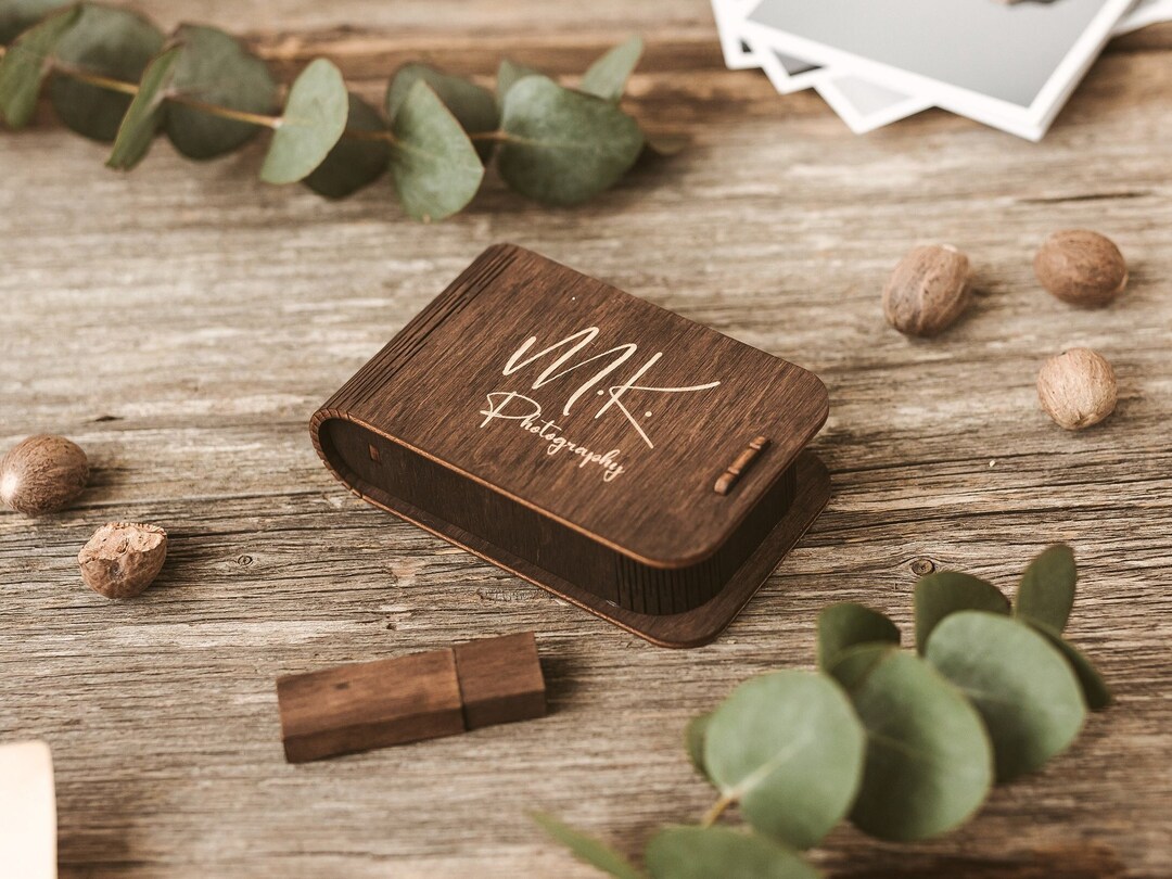 Walnut Engraved USB Box. Wedding Photography USB Flash Drive. Memories ...