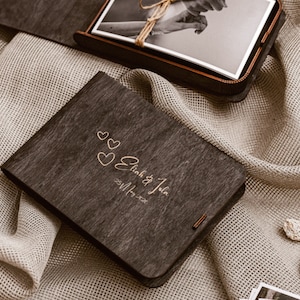 13x18cm (5x7) Rustic Wooden Photo Box. Couple Memory Box. Rustic Photo ...