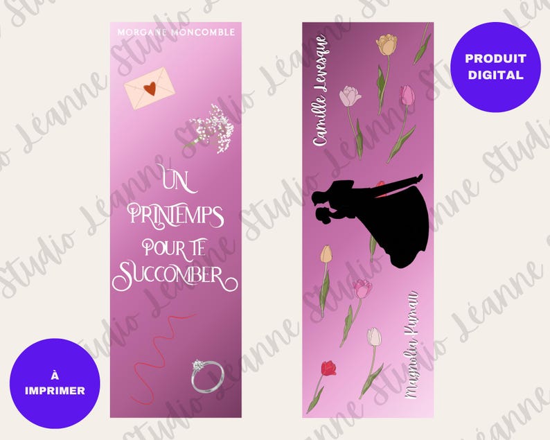 Bookmarks SEASONS Series by Morgane Moncomble PDF, Jpeg, Png Files ...