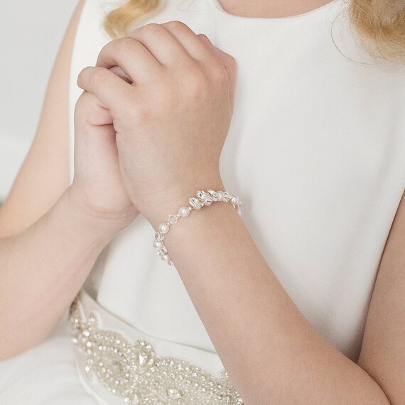 Ella Ivory Bracelet for Flower Girls Etsy Israel