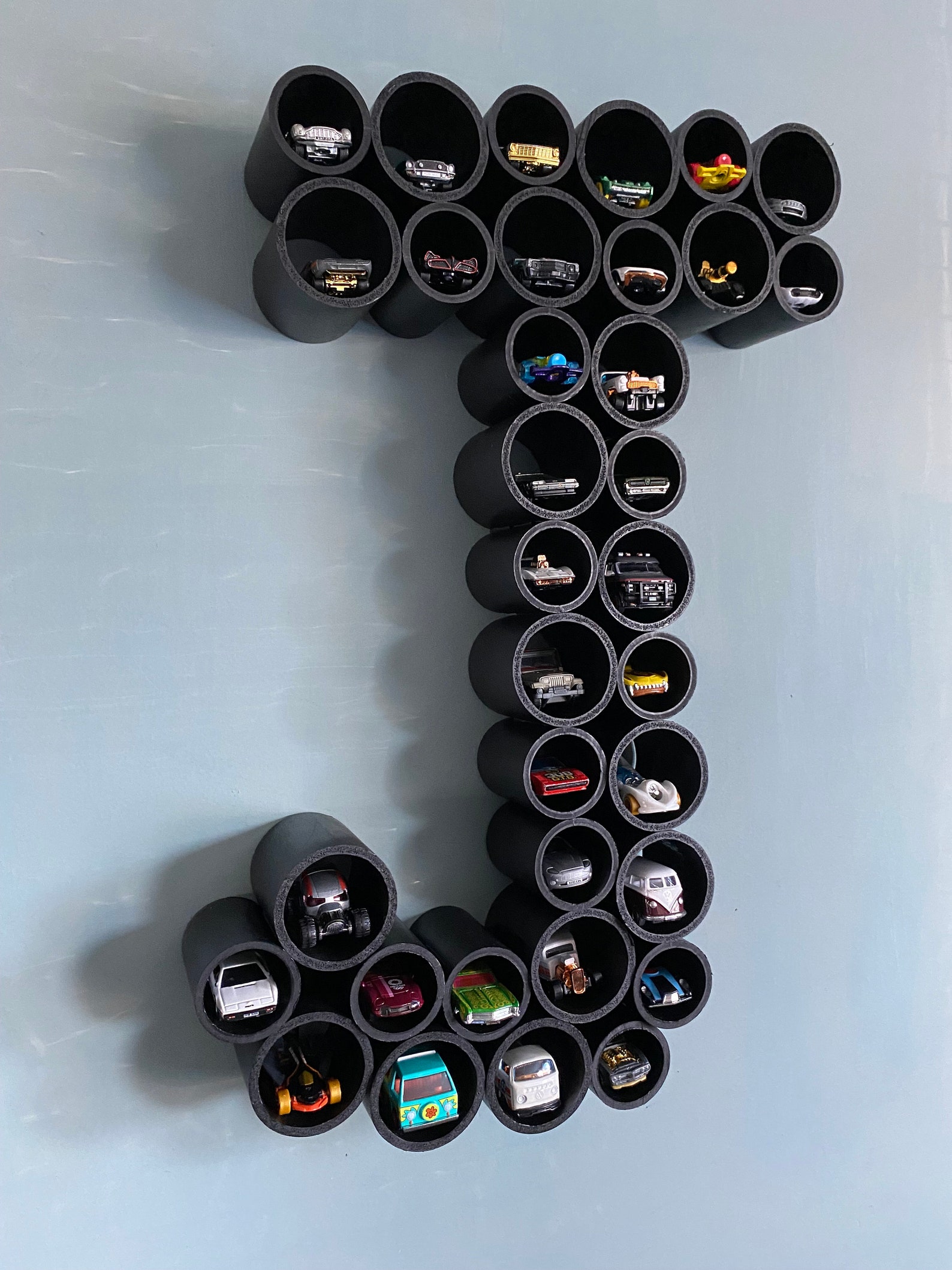 Letter Wall Display for Toy Cars - Etsy