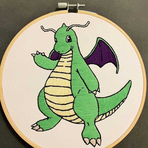 Dragonite Embroidery - Etsy