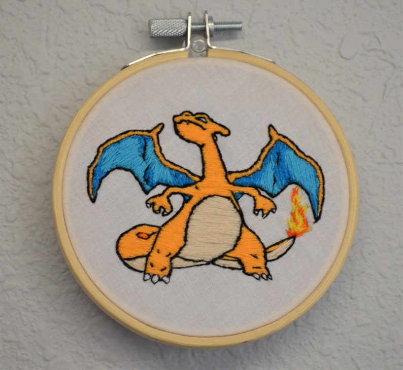 Custom Pokemon Embroidery Handmade Handstitched Embroidery | Etsy