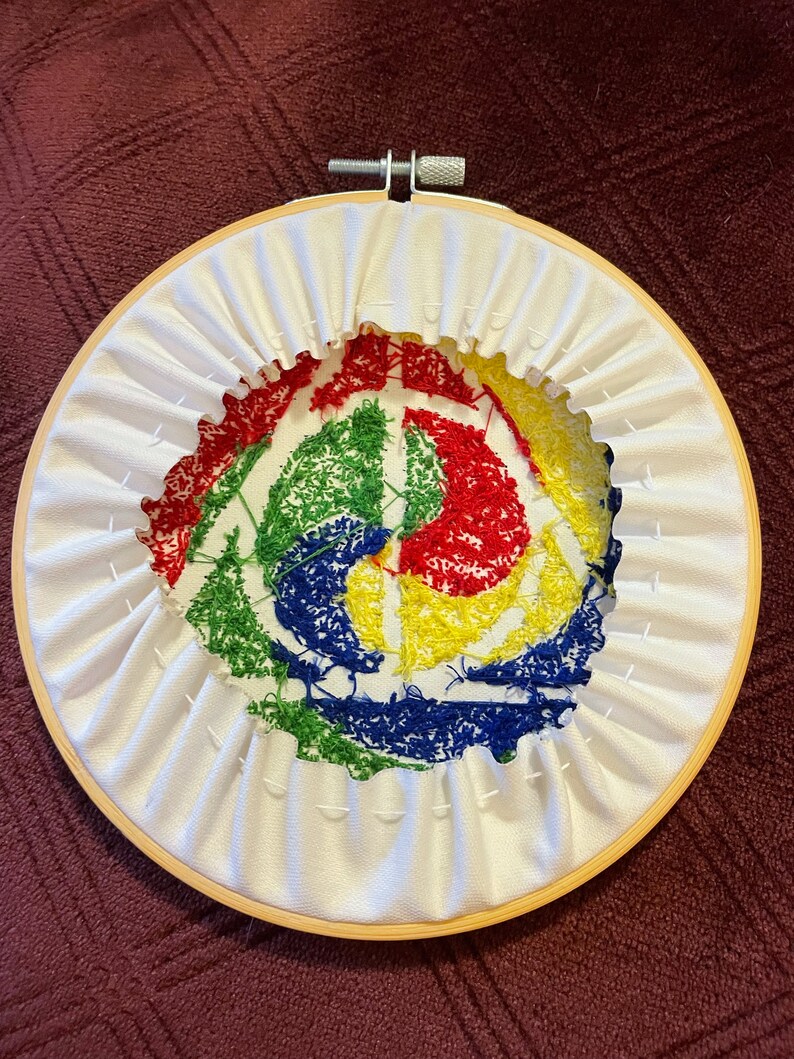 Deathly Hallows Outline Harry Potter Embroidery Hoop Art Handmade ...