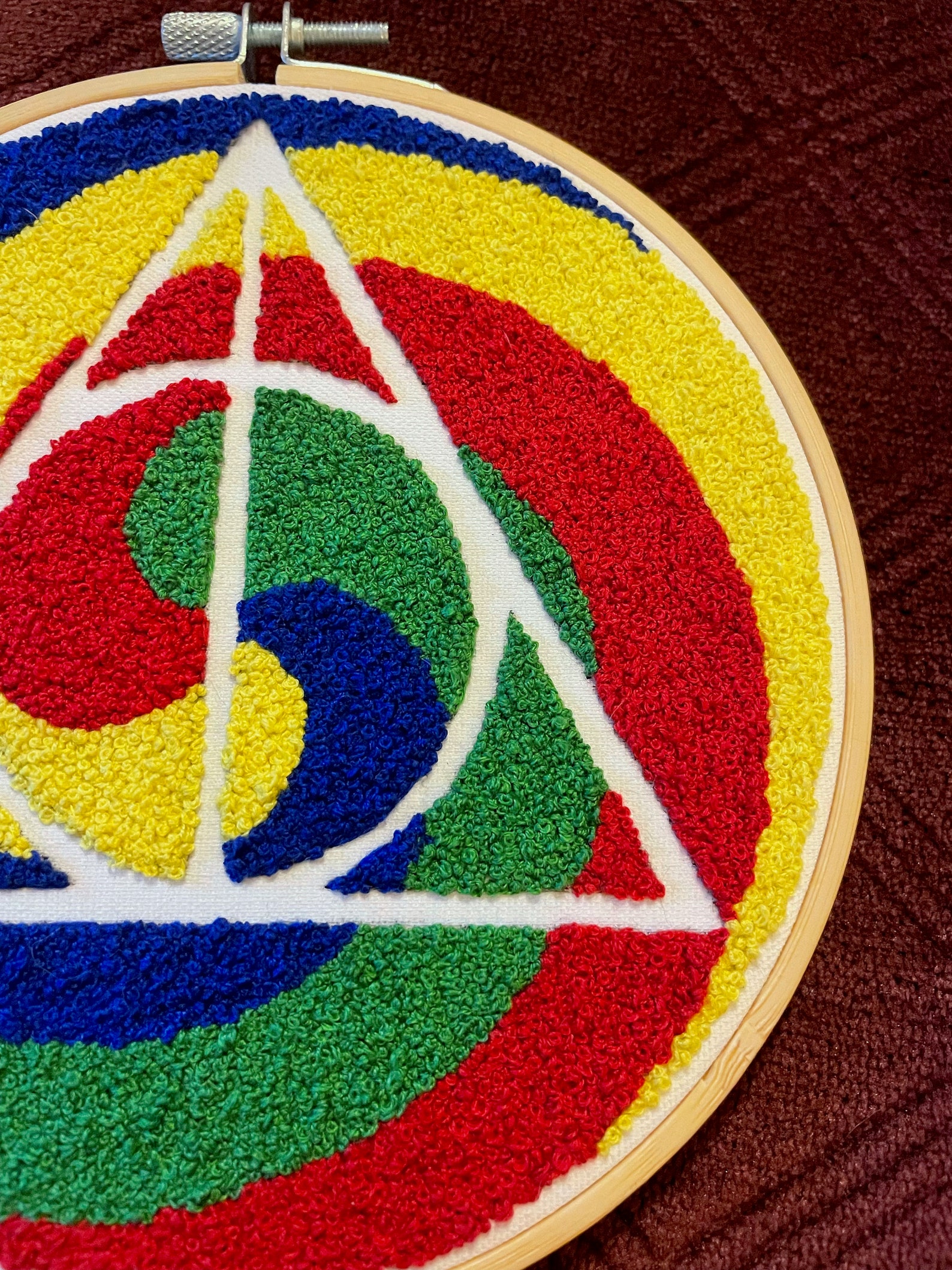 Deathly Hallows Outline Harry Potter Embroidery Hoop Art Handmade ...