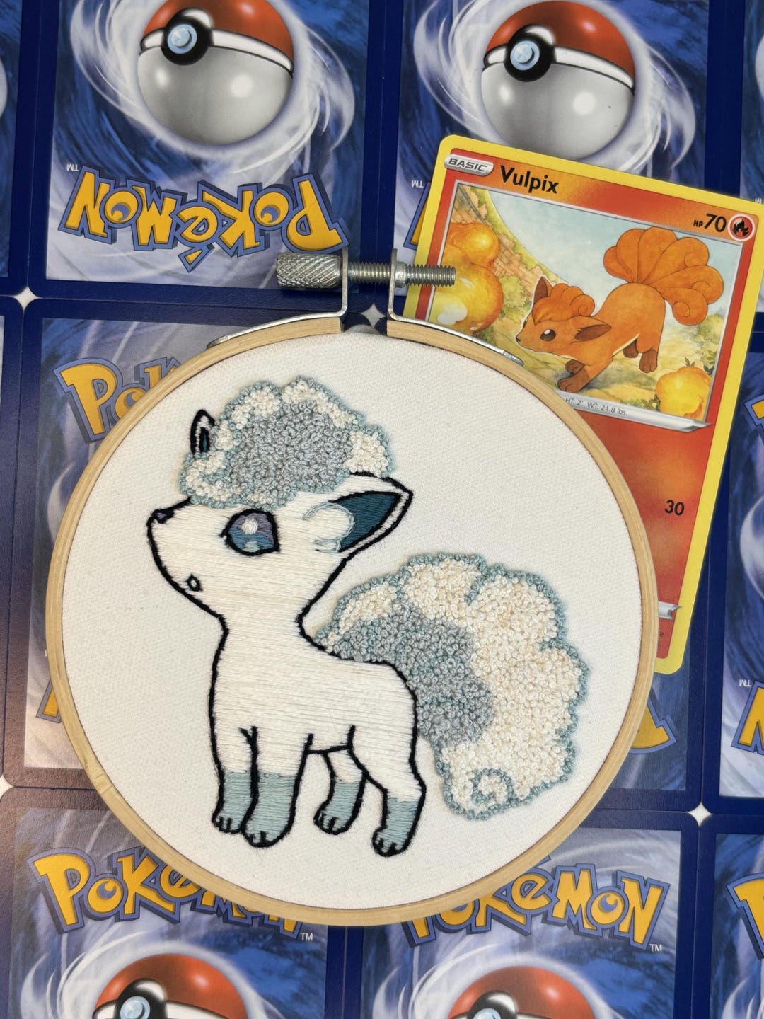 Handmade Alolan Vulpix Embroidery – Anime Video Game Gift - Etsy
