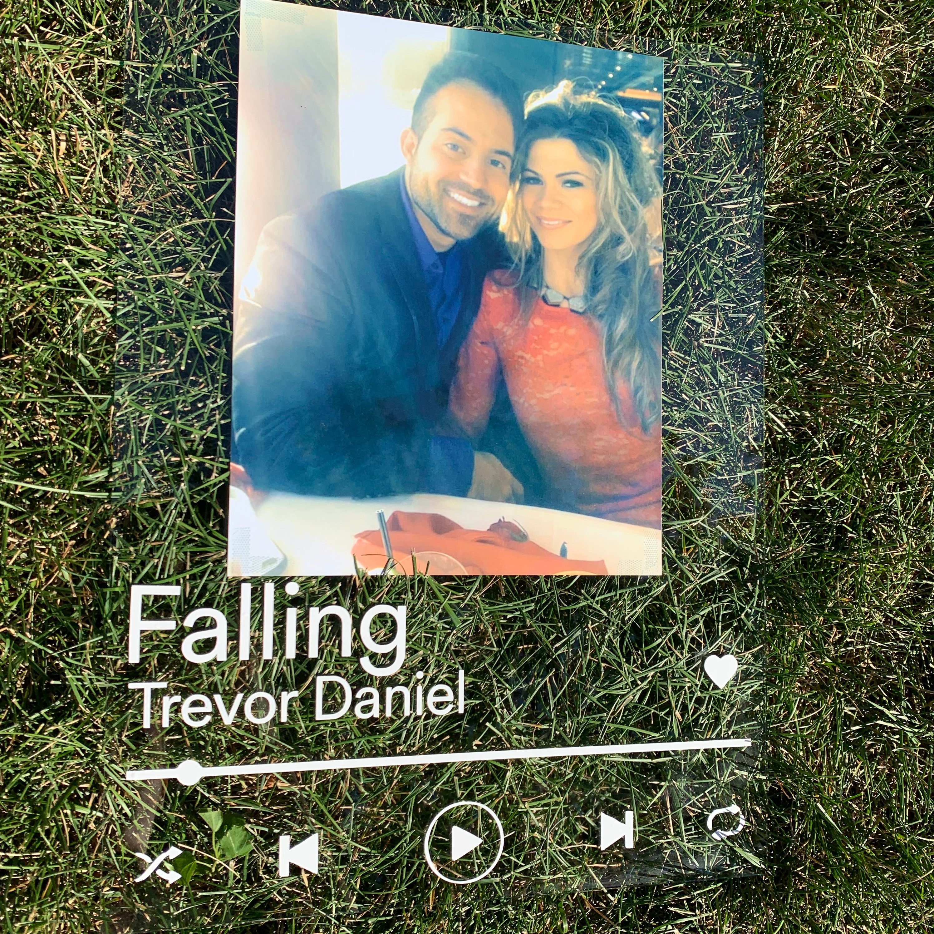 12x 16 Custom Glass Song Album Cover // Song Glass Cover // Song Glass ...