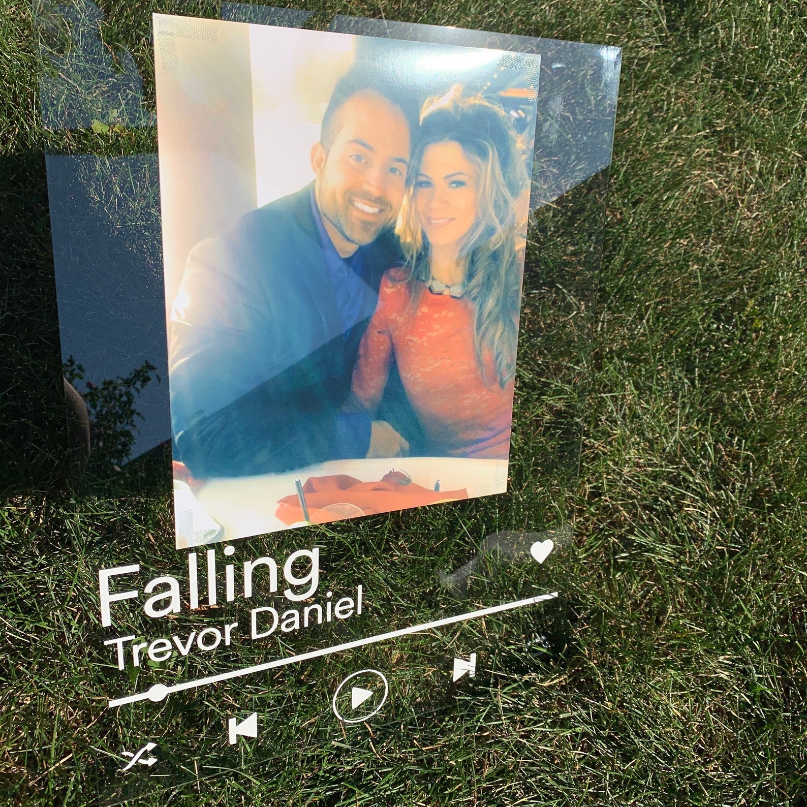 12x 16 Custom Glass Song Album Cover // Song Glass Cover // Song Glass ...