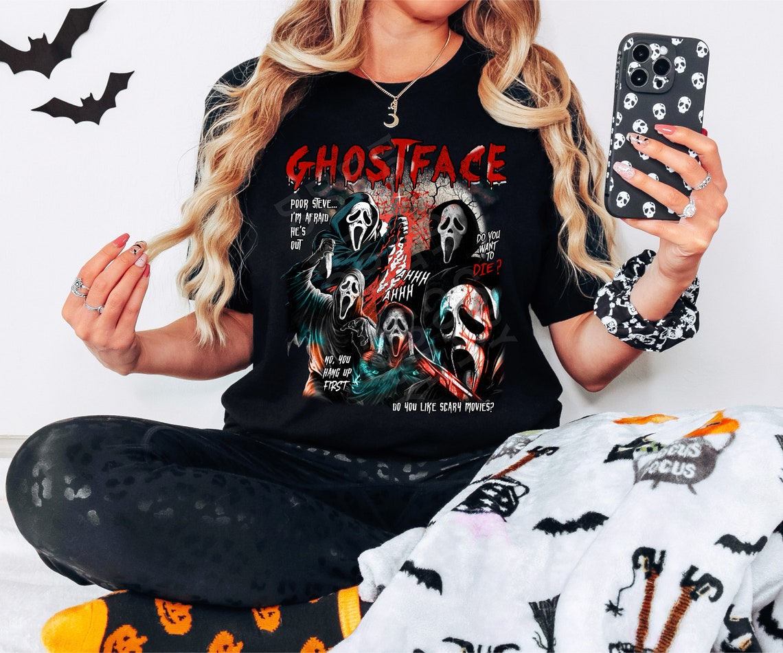 Horror Ghost Clear Film Screenprint, Plastisol Screen Print, Screen ...