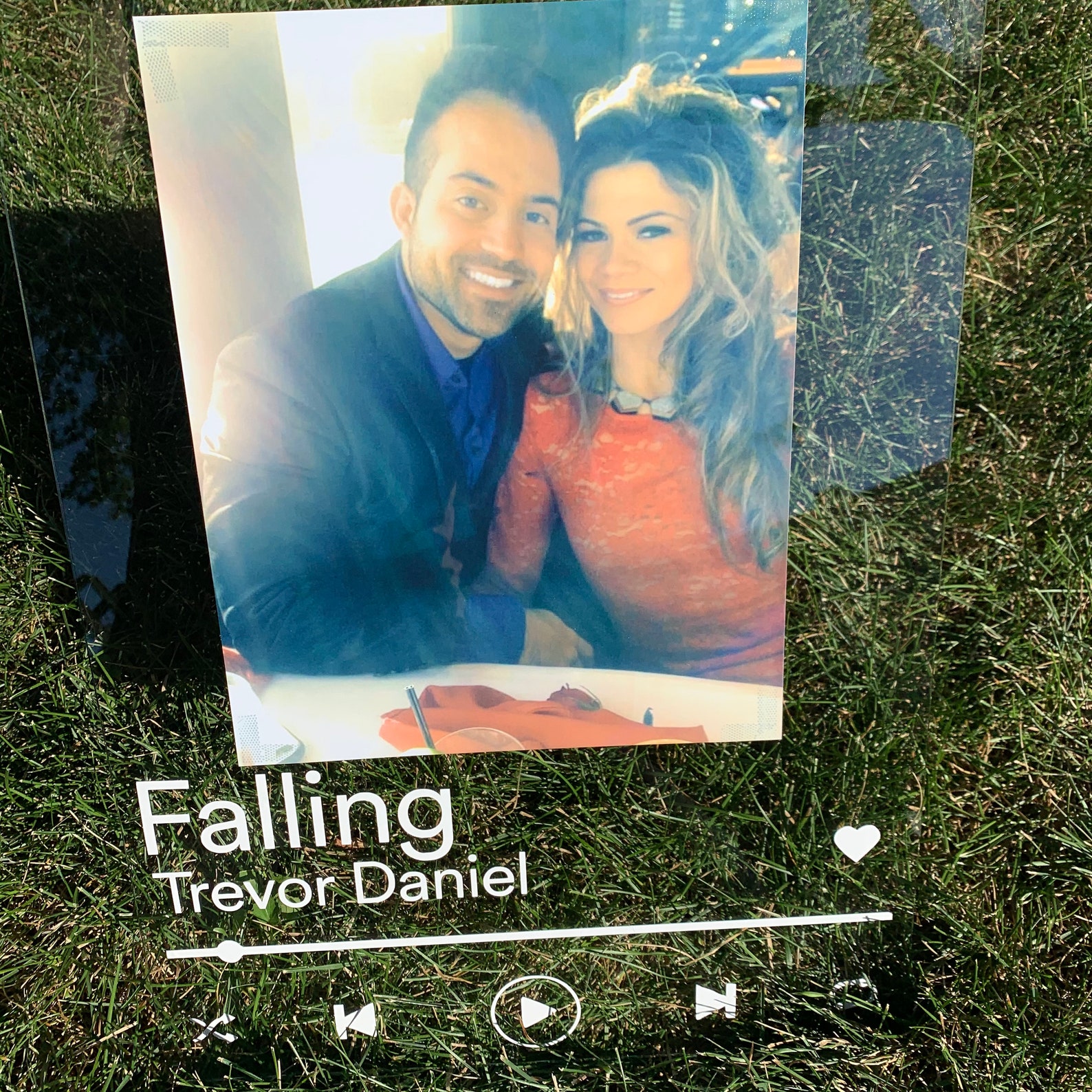 12x 16 Custom Glass Song Album Cover // Song Glass Cover // Song Glass ...