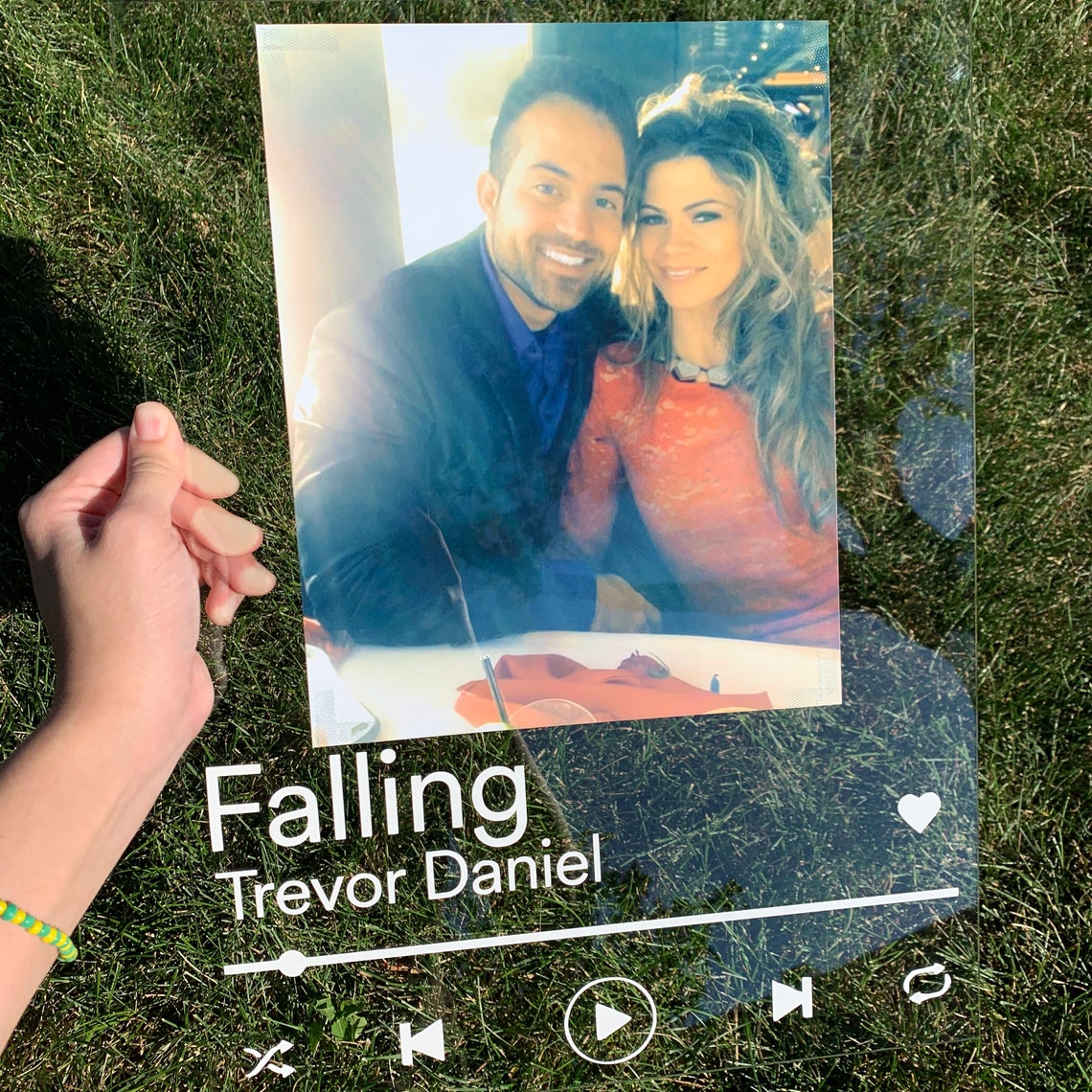 12x 16 Custom Glass Song Album Cover // Song Glass Cover // - Etsy