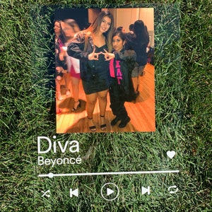 12x 16 Custom Glass Song Album Cover // Song Glass Cover // Song Glass ...