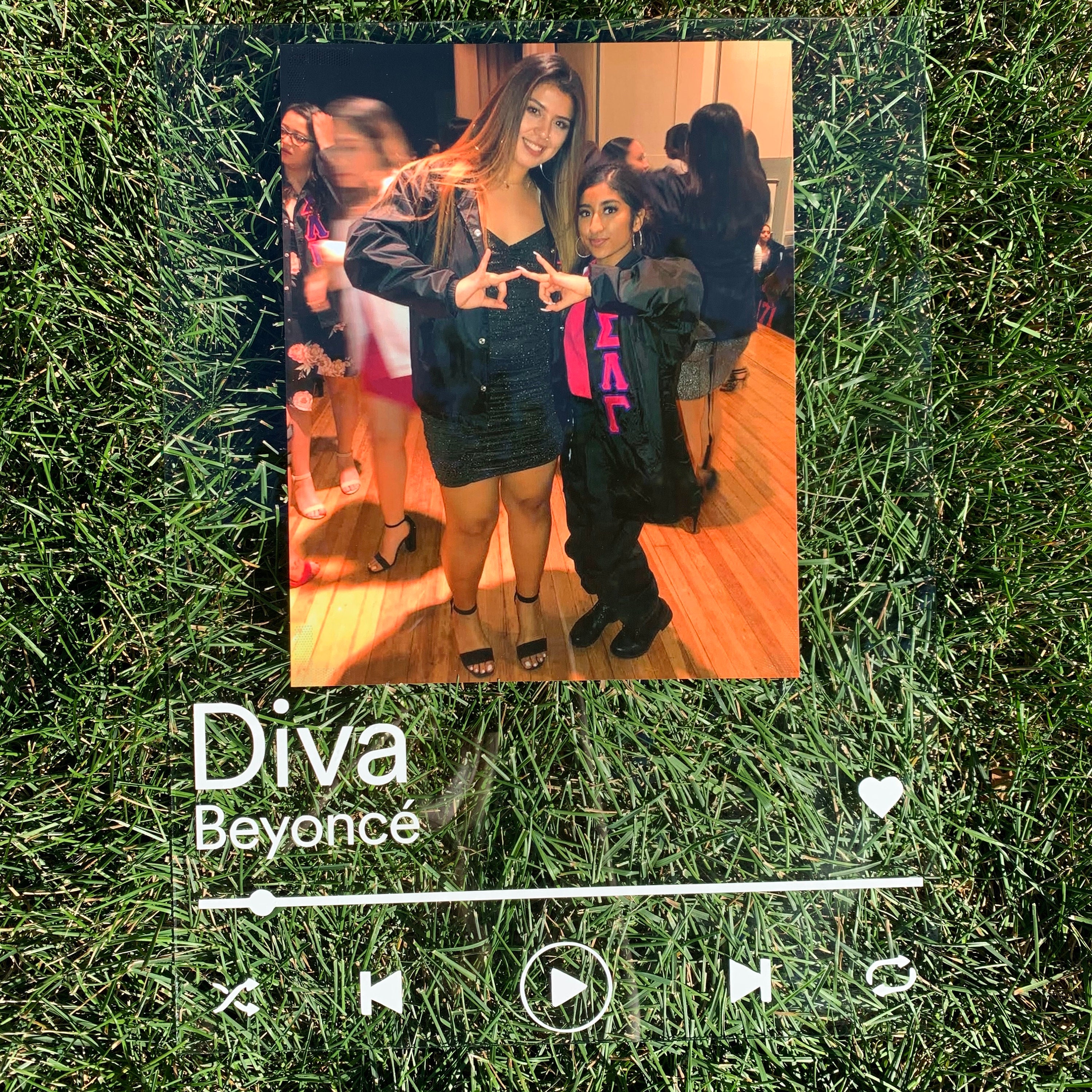 12x 16 Custom Glass Song Album Cover // Song Glass Cover // Song Glass ...