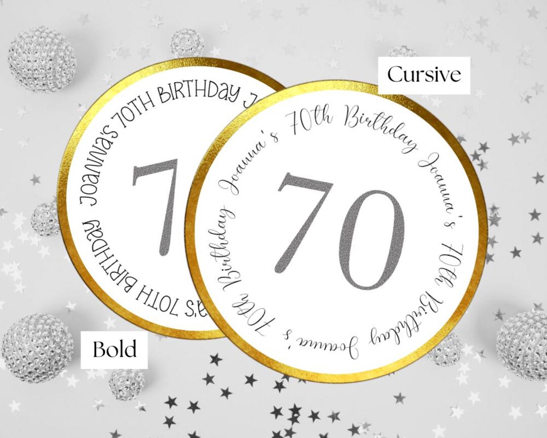 70th Birthday Chocolate Coins | 70th Birthday Coin | 70th Birthday ...