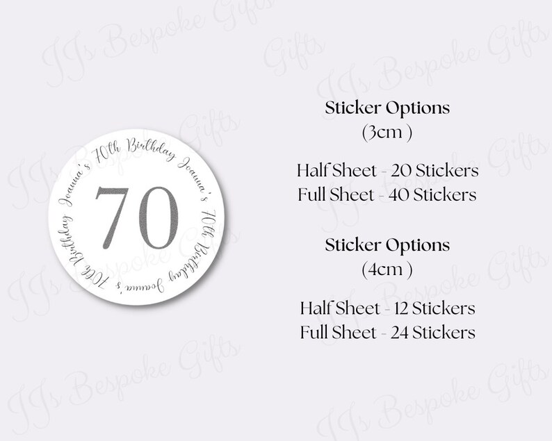 Personalised Birthday Sticker | - Etsy UK