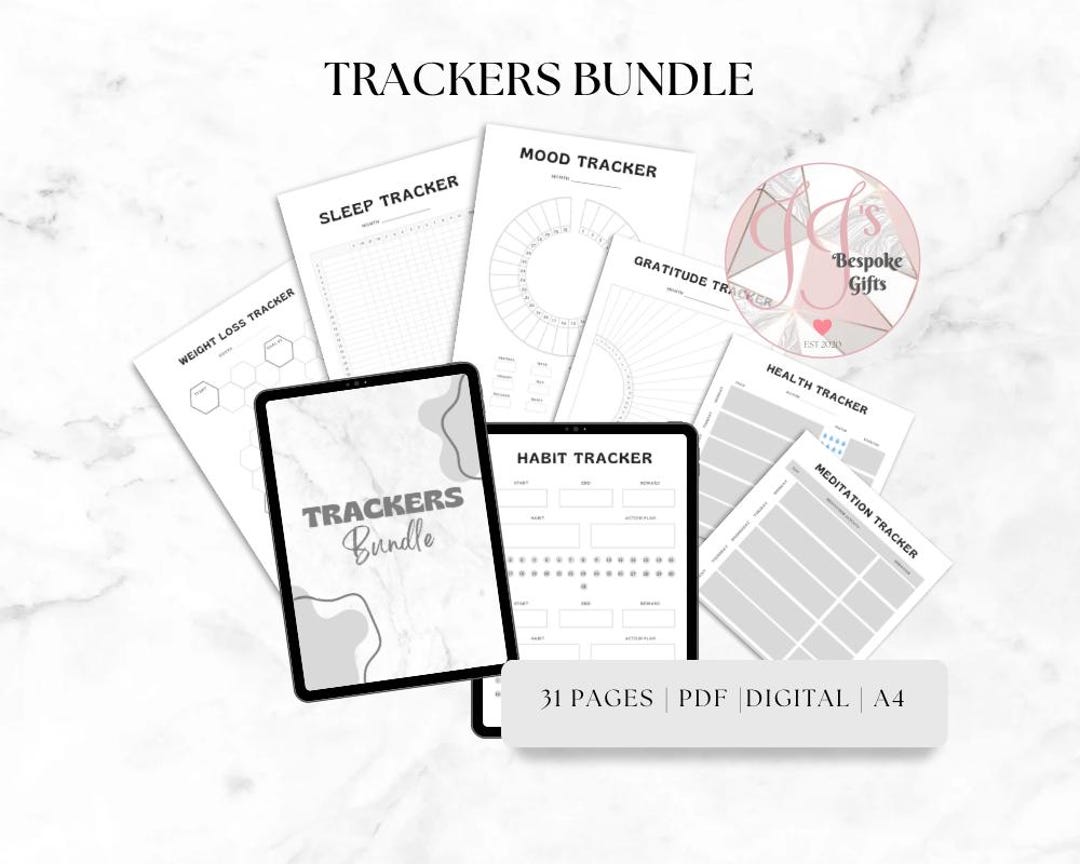 Trackers Printable Bundle | Trackers | Printable Trackers | Printable ...