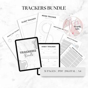 Trackers Printable Bundle | Trackers | Printable Trackers | Printable ...