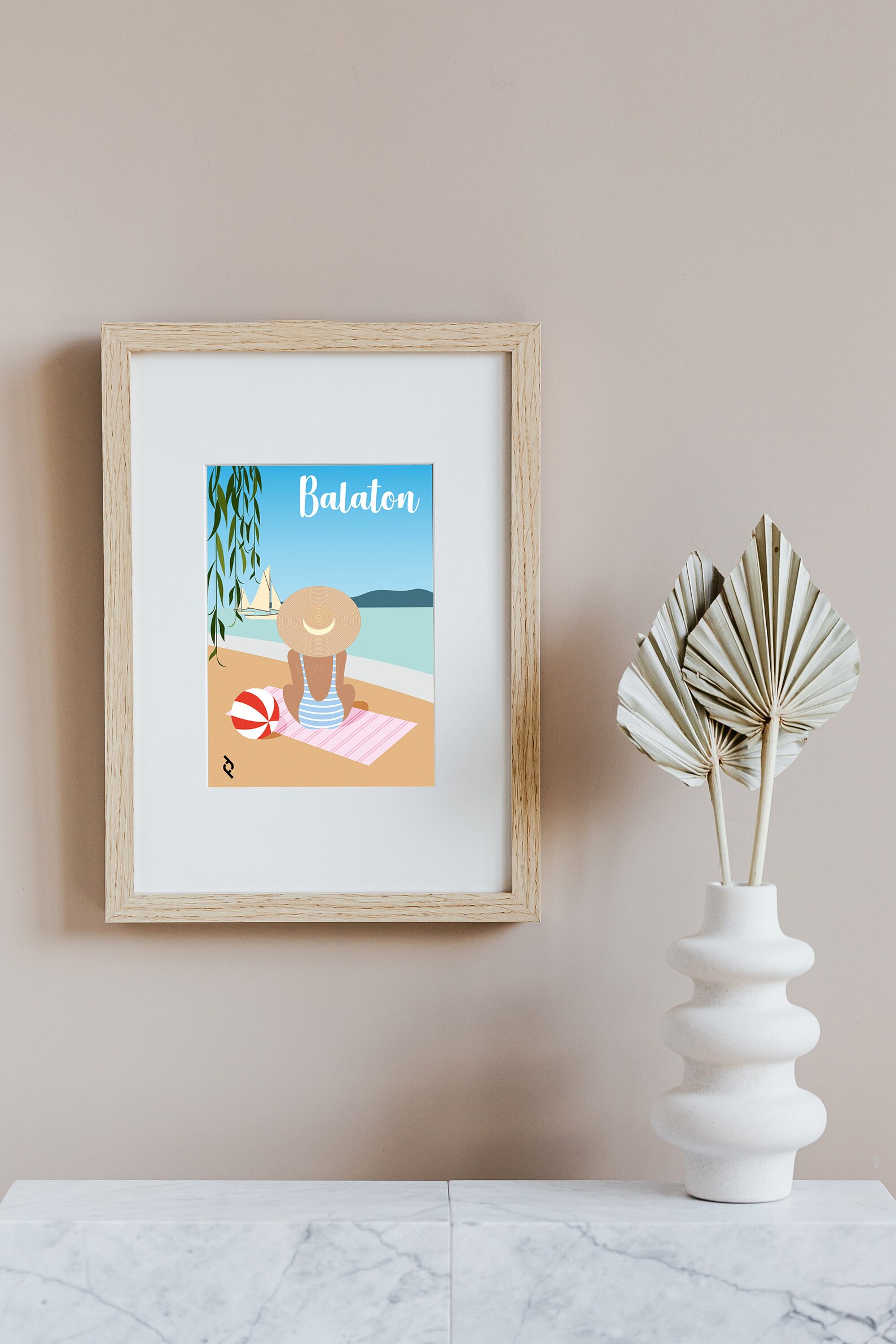 Balaton | Lake Balaton | Hungary Digital Print | Illustration ...