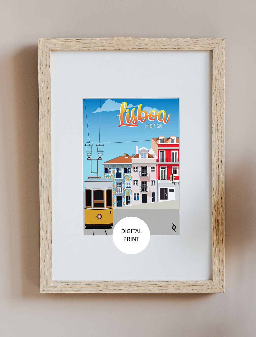 Lisbon | Travel Poster | Lisbon Print | Portugal | Digital Print ...