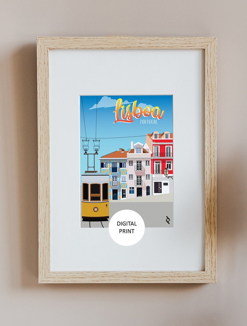 Lisbon | Travel Poster | Lisbon Print | Portugal | Digital Print ...