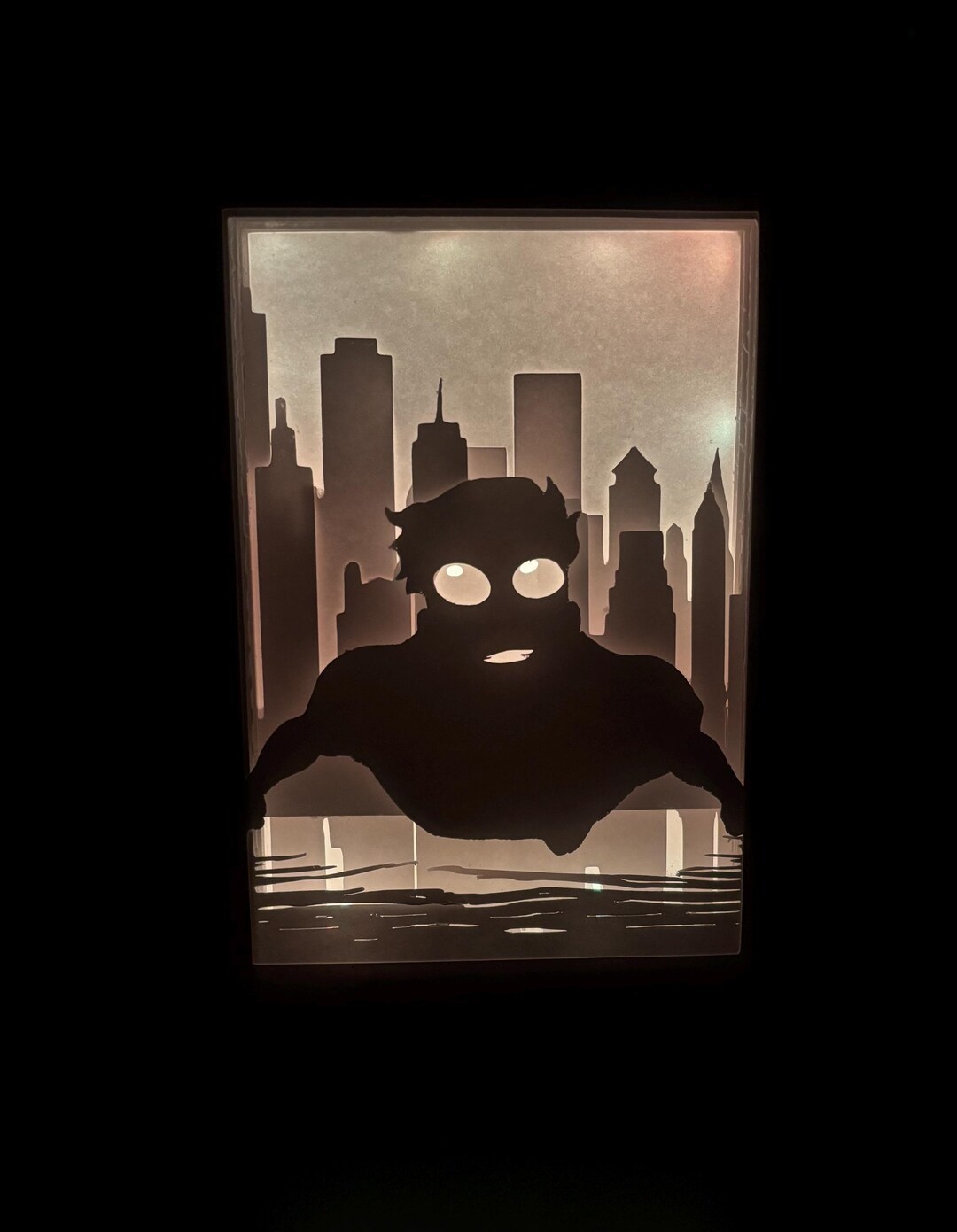 Invincible DIY Lightbox Digital Template. Paper Craft Shadow Box PNG ...