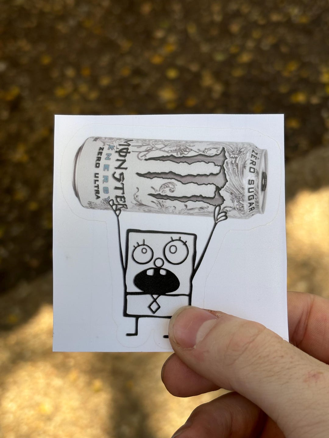 Doodlebob Monster Waterproof Sticker - Etsy