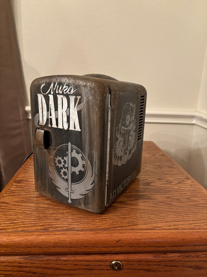 Fallout Nuka Dark brotherhood of Steel Mini Fridge - Etsy