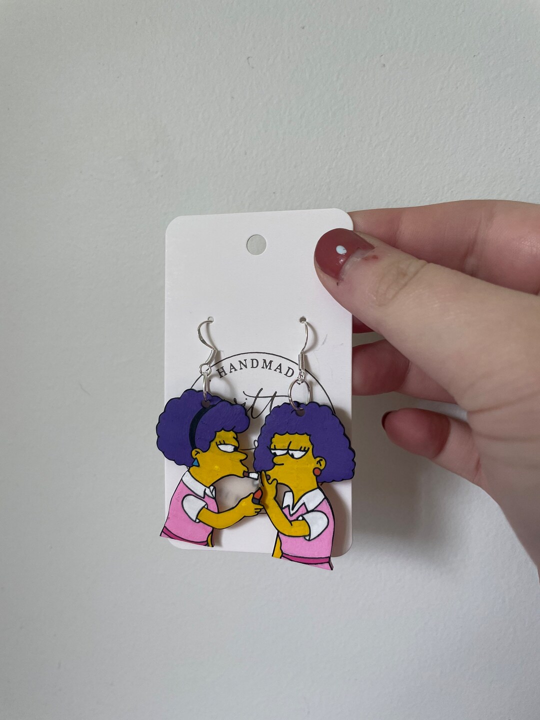 Patty and Selma Inspired the Simpsons Cartoon Dangle and Drop Earrings ...