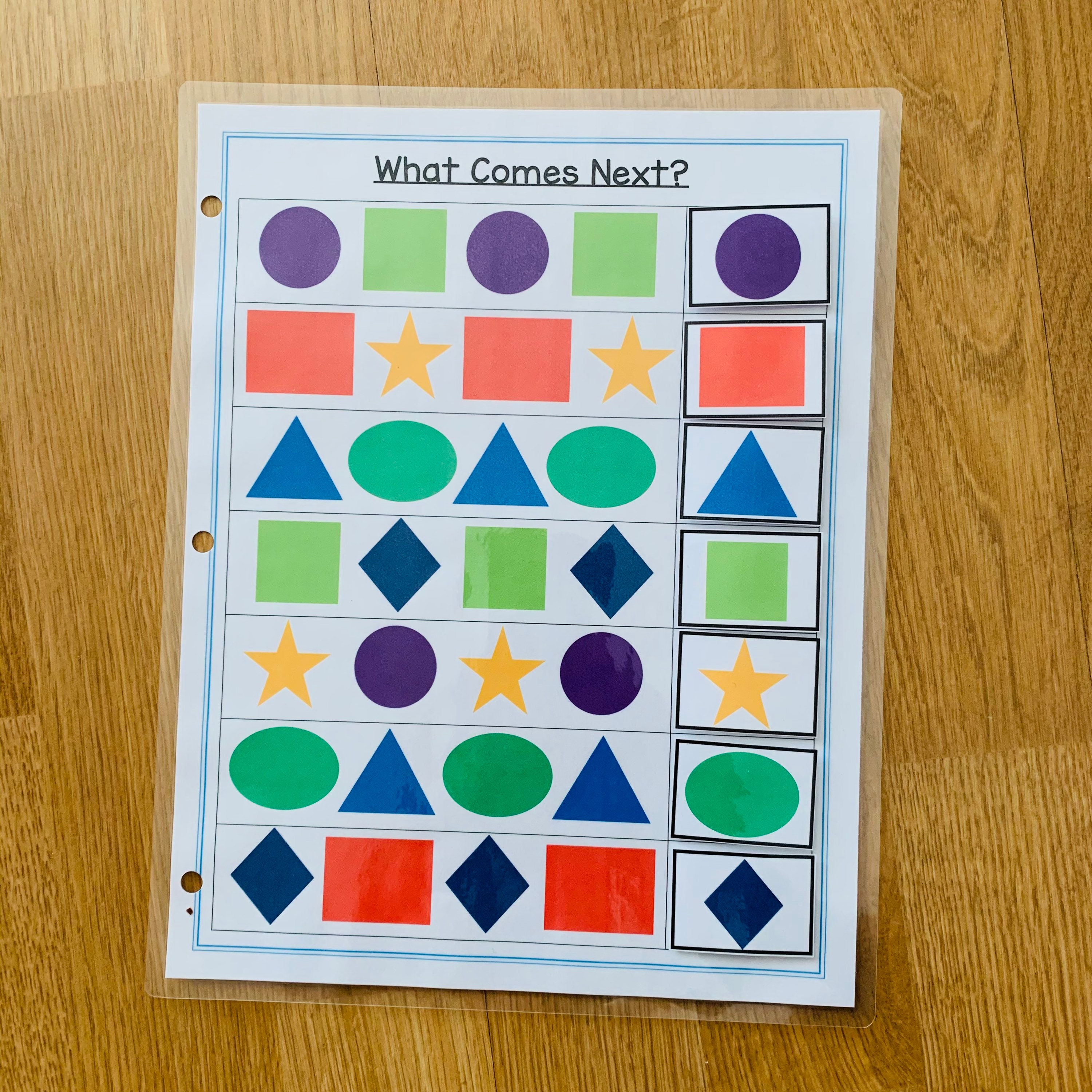 Learning Patterns Kindergarten Pattern Activity Homeschool - Etsy