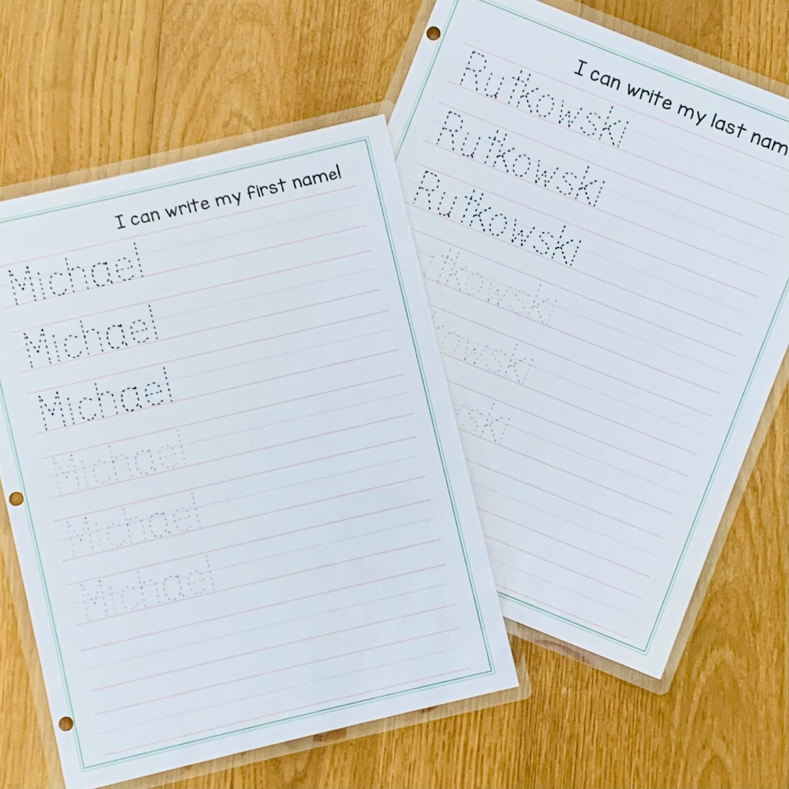 First and Last Name Handwriting Practice Kindergarten | Etsy