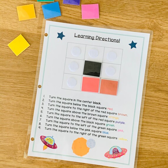 Following Directions Activity