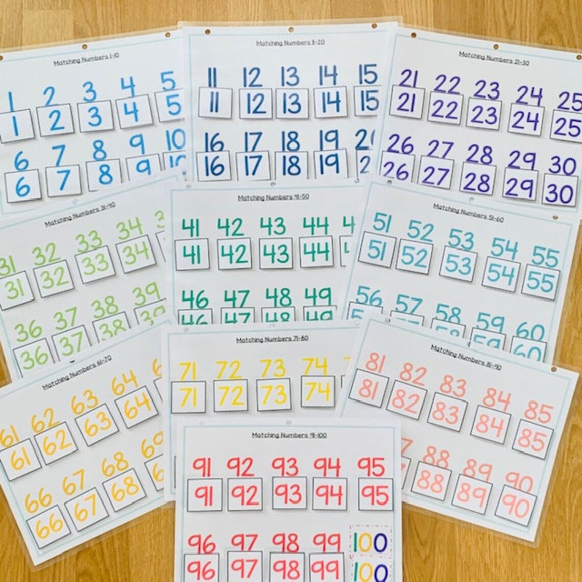 Counting to 100: Kindergarten Homeschool Learning Game - Etsy