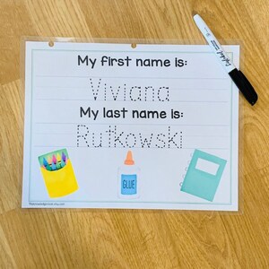 Name Writing Page, First Name Handwriting Practice, Writing Name ...