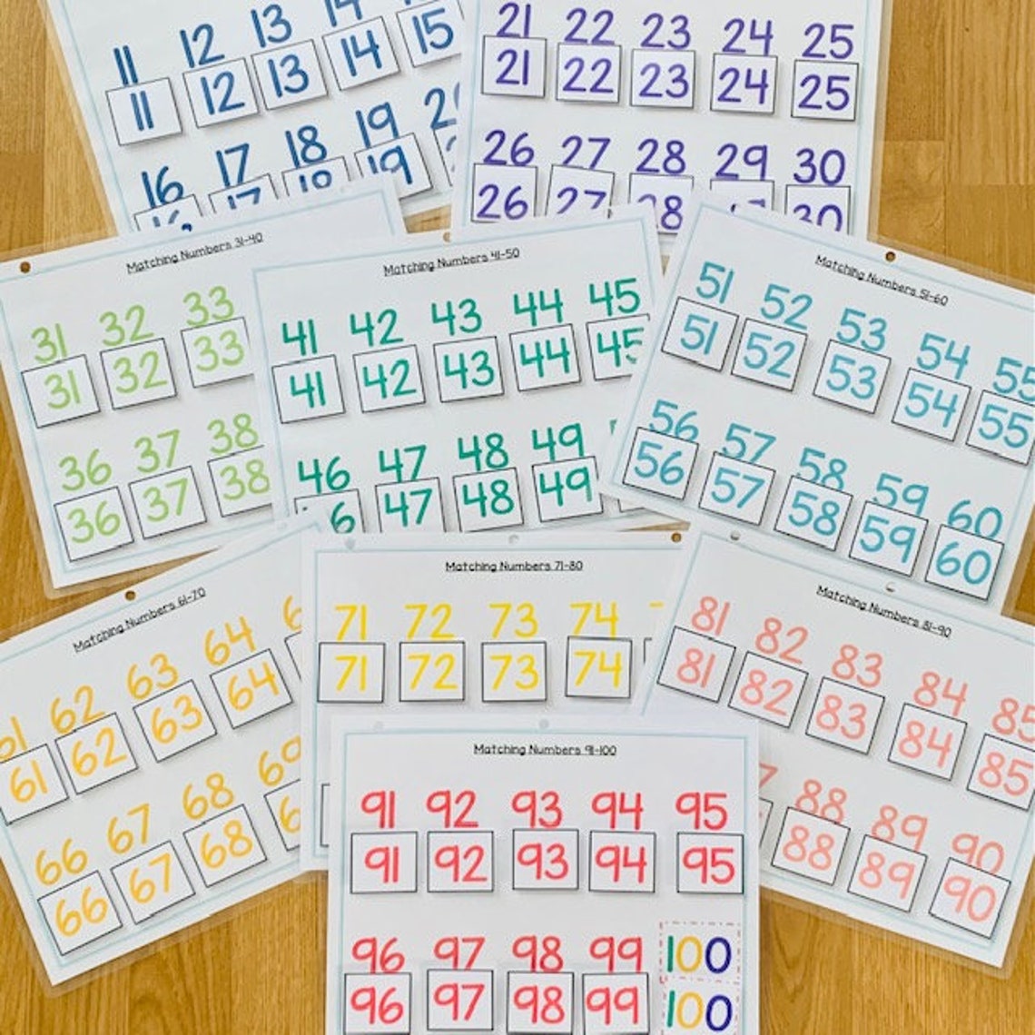 Counting to 100: Kindergarten Homeschool Learning Game - Etsy