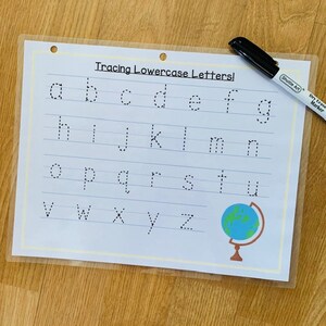 Tracing Uppercase and Lowercase Letters, Tracing the Alphabet, Tracing ...