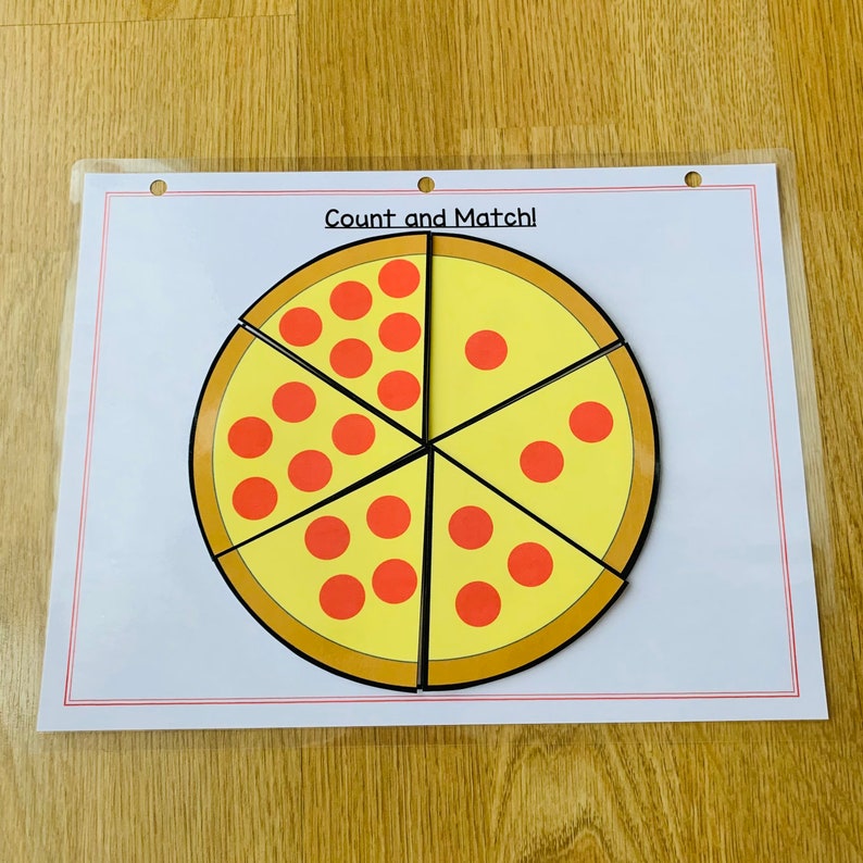 Pizza Counting Game: Homeschool Preschool Curriculum - Etsy