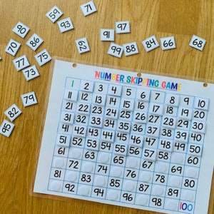 Count to 100 Activity Page: Homeschool Kindergarten Game - Etsy