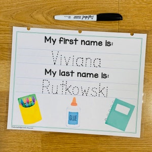 Name Writing Page, First Name Handwriting Practice, Writing Name ...