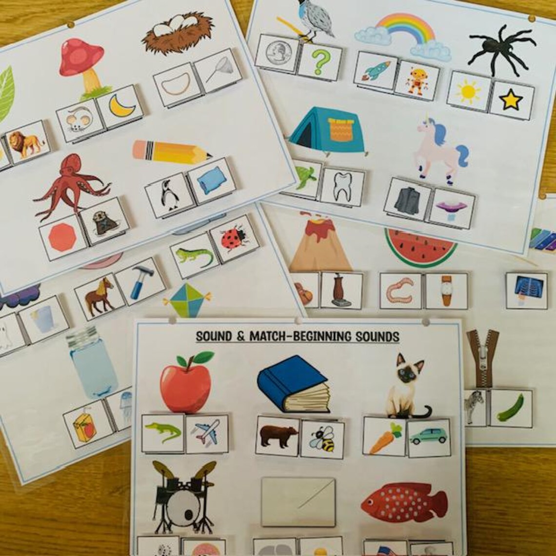 Letter Sound Match: Homeschool Learning Activity Pages - Etsy