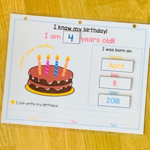 Birthday Activity Page, Learning Birthday, Birthday Learning Game ...