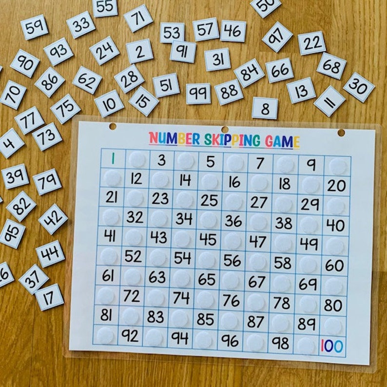 Count to 100 Activity Page: Homeschool Kindergarten Game - Etsy