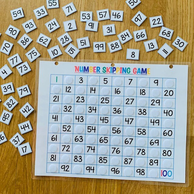 Count to 100 Activity Page: Homeschool Kindergarten Game - Etsy