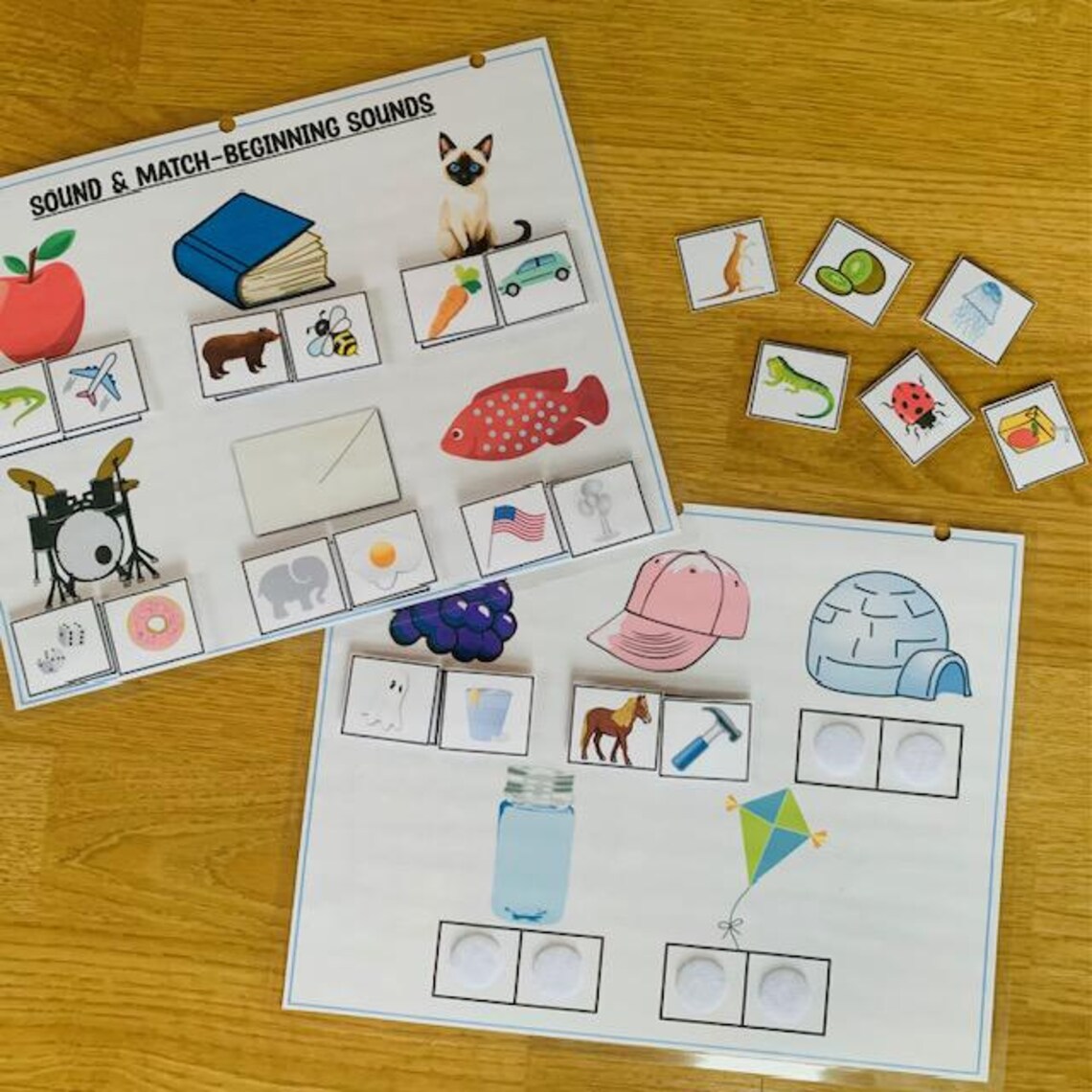 Letter Sound Match: Homeschool Learning Activity Pages - Etsy