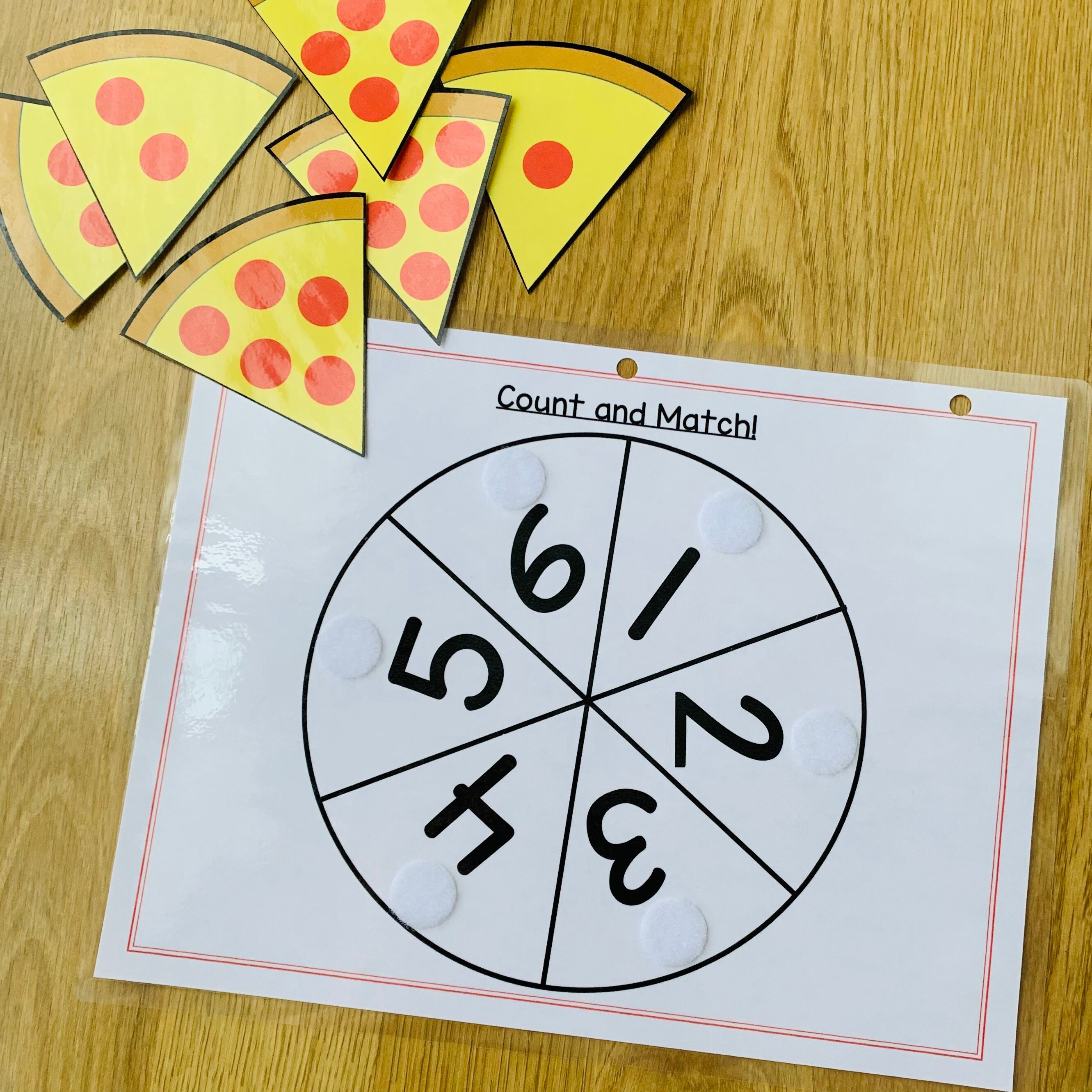 Pizza Counting Game: Homeschool Preschool Curriculum - Etsy