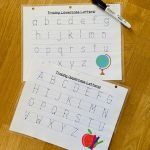 Tracing Uppercase and Lowercase Letters, Tracing the Alphabet, Tracing ...